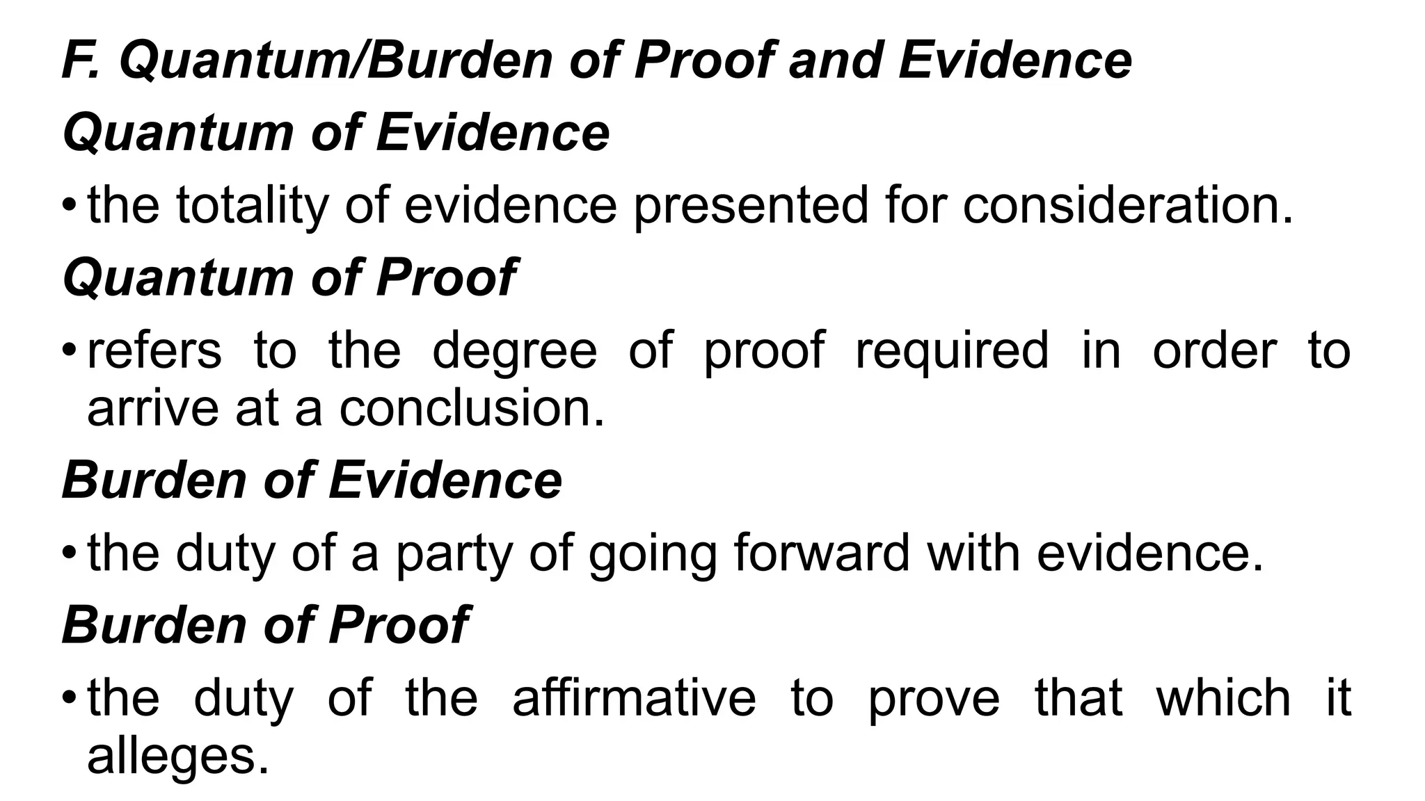 Rules of Evidence Lectures for Reviewees | PPT