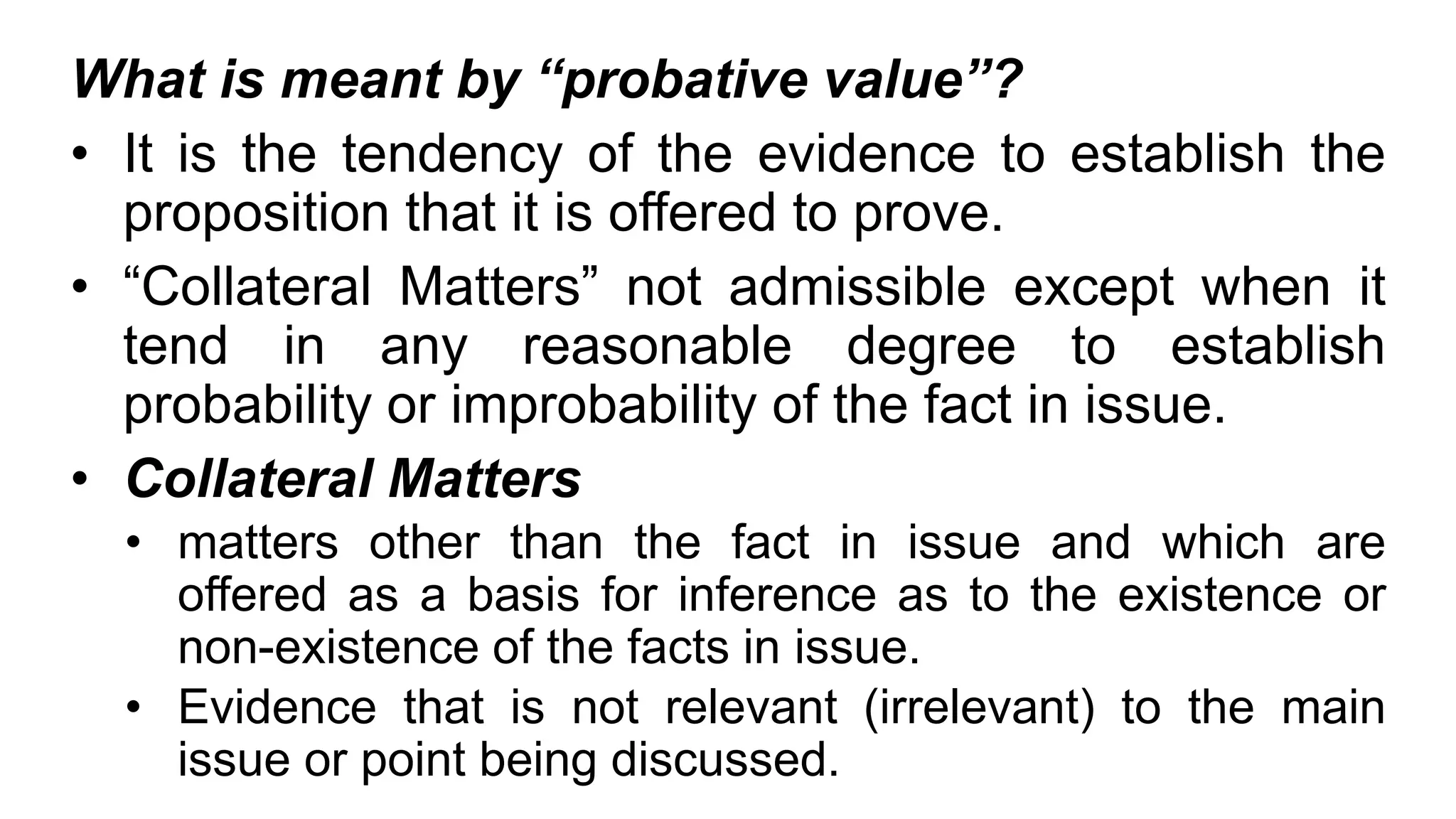 Rules of Evidence Lectures for Reviewees | PPT