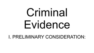 Rules of Evidence Lectures for Reviewees | PPT