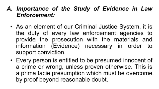 Rules of Evidence Lectures for Reviewees | PPT | Law