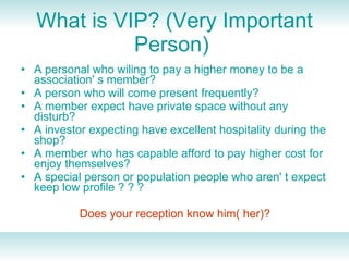 Vip Management | PPT