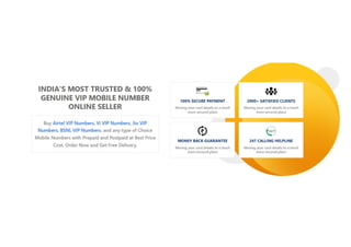 Choose Your Favorite VIP Number & VIP Mobile Number In India | PPT