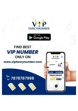 Choose Your Favorite VIP Number & VIP Mobile Number In India | PPT