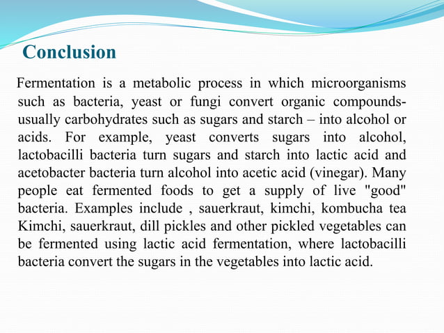 fermented food products | PPTX