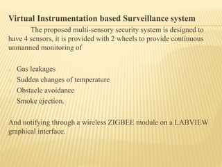 Virtual Instrumentation based surveillance system in industry | PPT