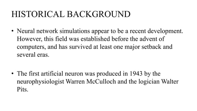 Neural Networks for Pattern Recognition | PPTX