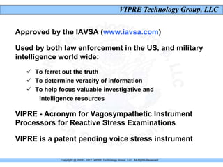 VIPRE Capabilities Brief - 2017 | PPTX