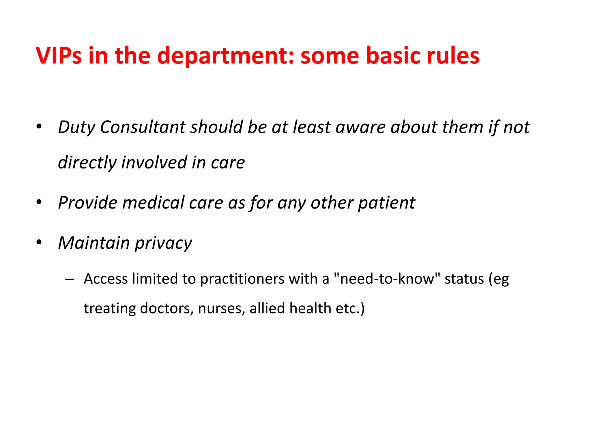 Patient confidentiality in emergency department | PPTX