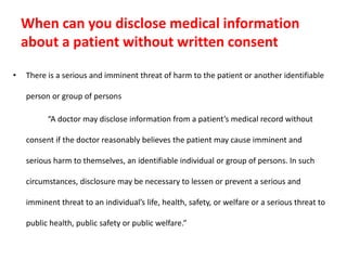 Patient confidentiality in emergency department | PPTX