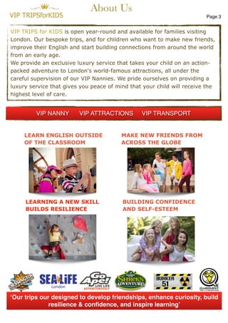 Vip trips for kids brochure | PDF