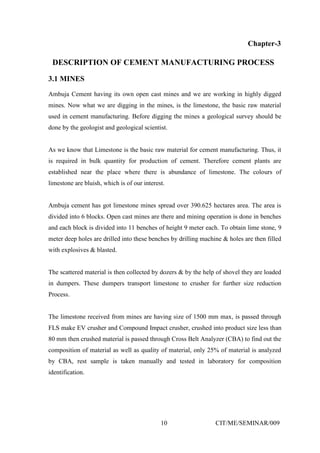 Ambuja Cement plant Industrial report | PDF