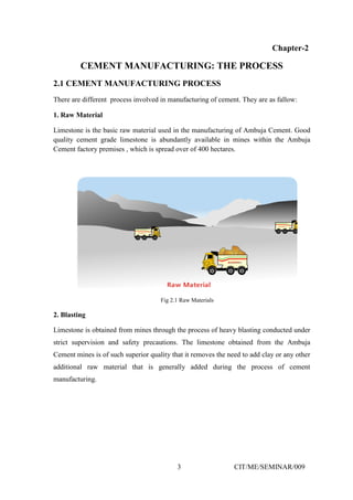 Ambuja Cement plant Industrial report | PDF