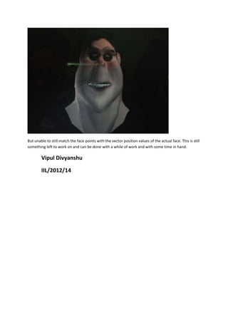 Vipul divyanshu documentation on Kinect and Motion Tracking | DOCX | Computer Animation ...