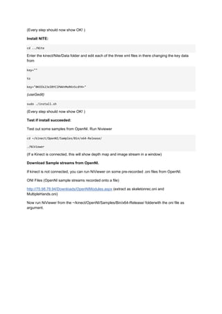 Vipul divyanshu documentation on Kinect and Motion Tracking | DOCX | Computer Animation ...