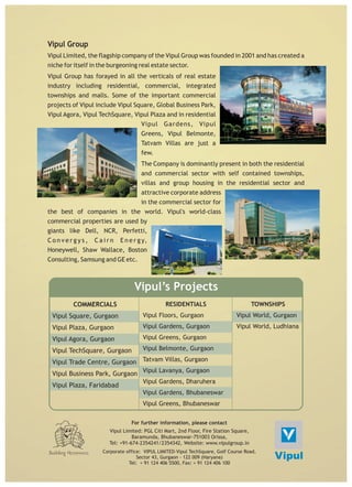 Vipul Plaza Bhubaneswar 9438735113 | PPT