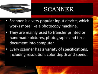 Input and Output Devices. | PPTX | Computer Peripherals | Computing