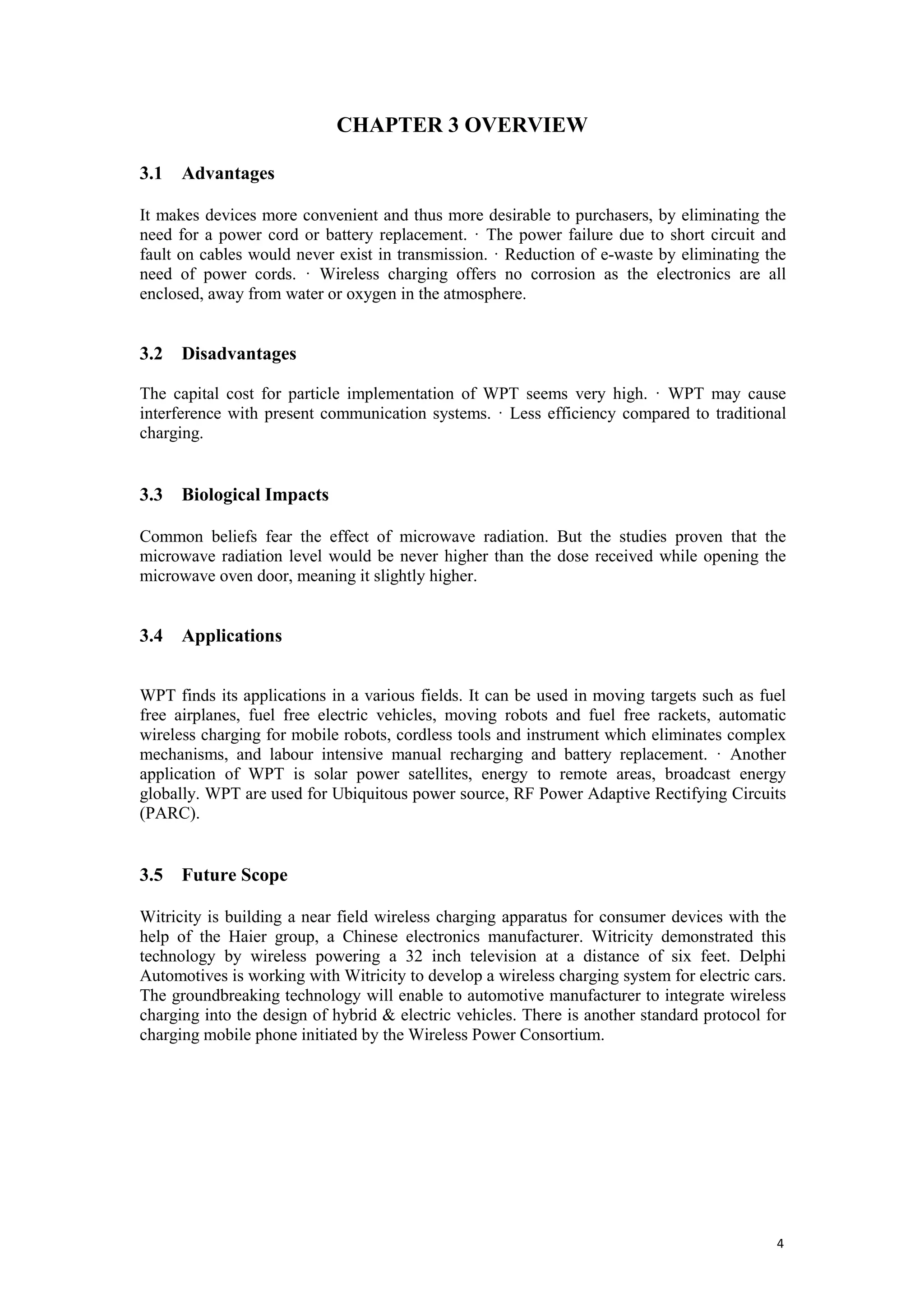 PROJECT REPORT ON WIRELESS POWER TRANSMISSION | PDF