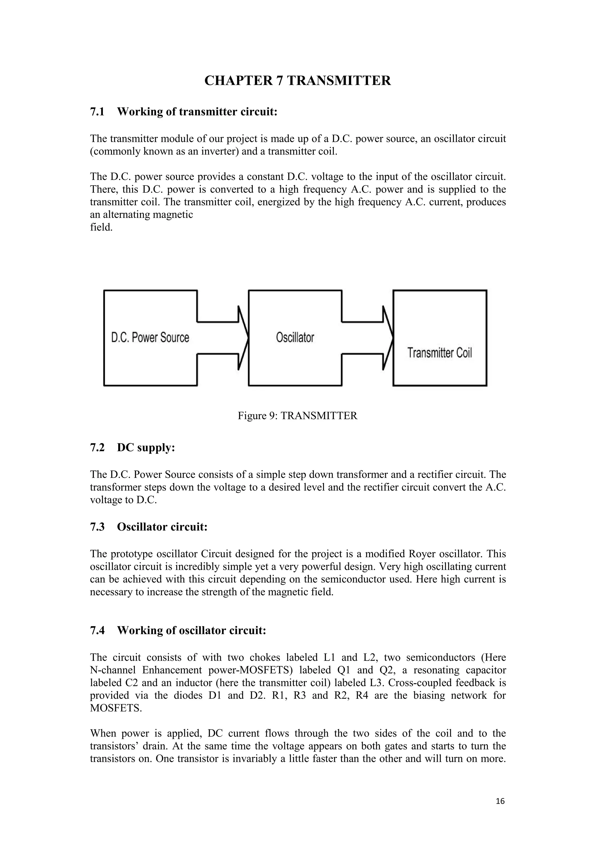 PROJECT REPORT ON WIRELESS POWER TRANSMISSION | PDF