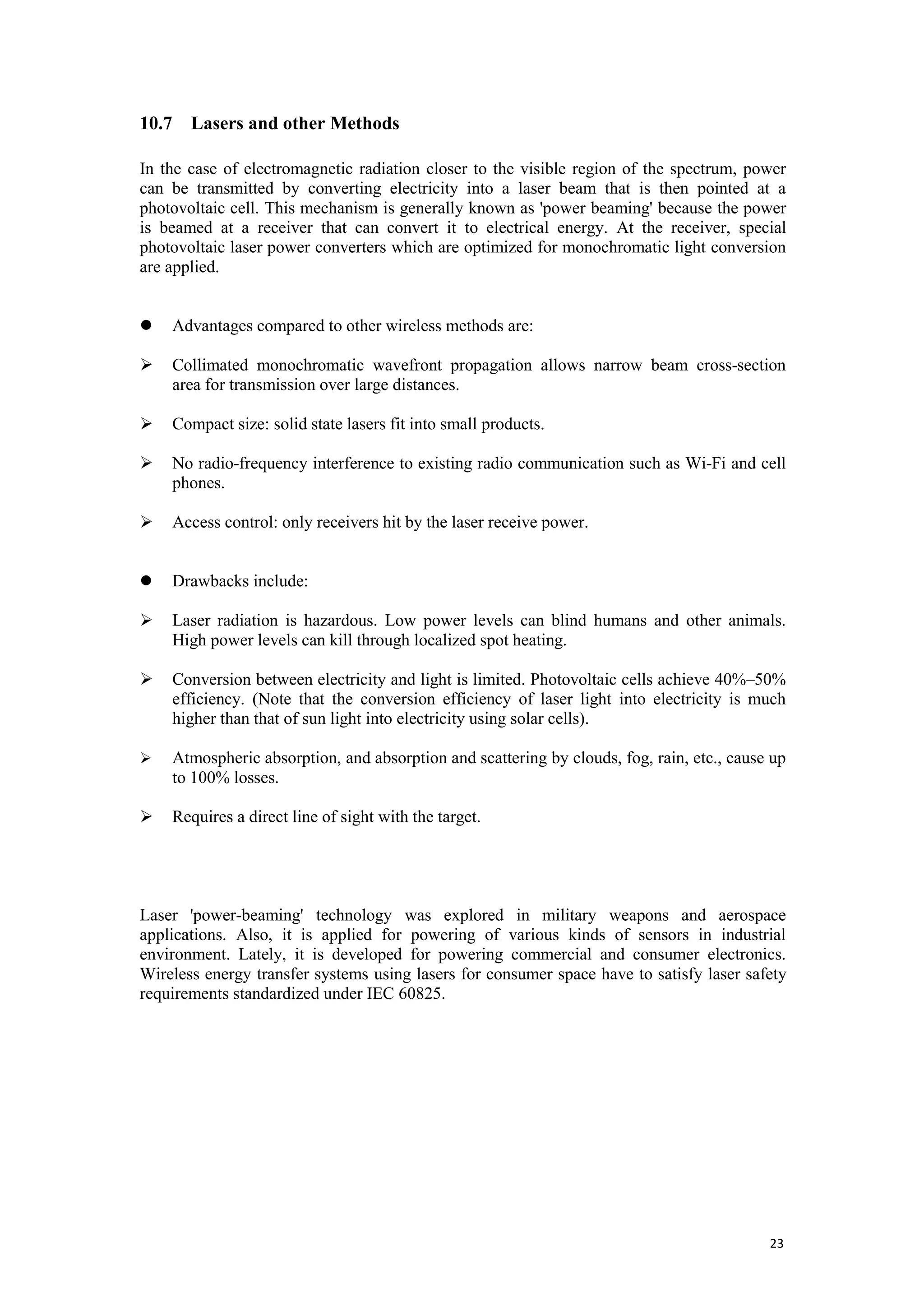 PROJECT REPORT ON WIRELESS POWER TRANSMISSION | PDF