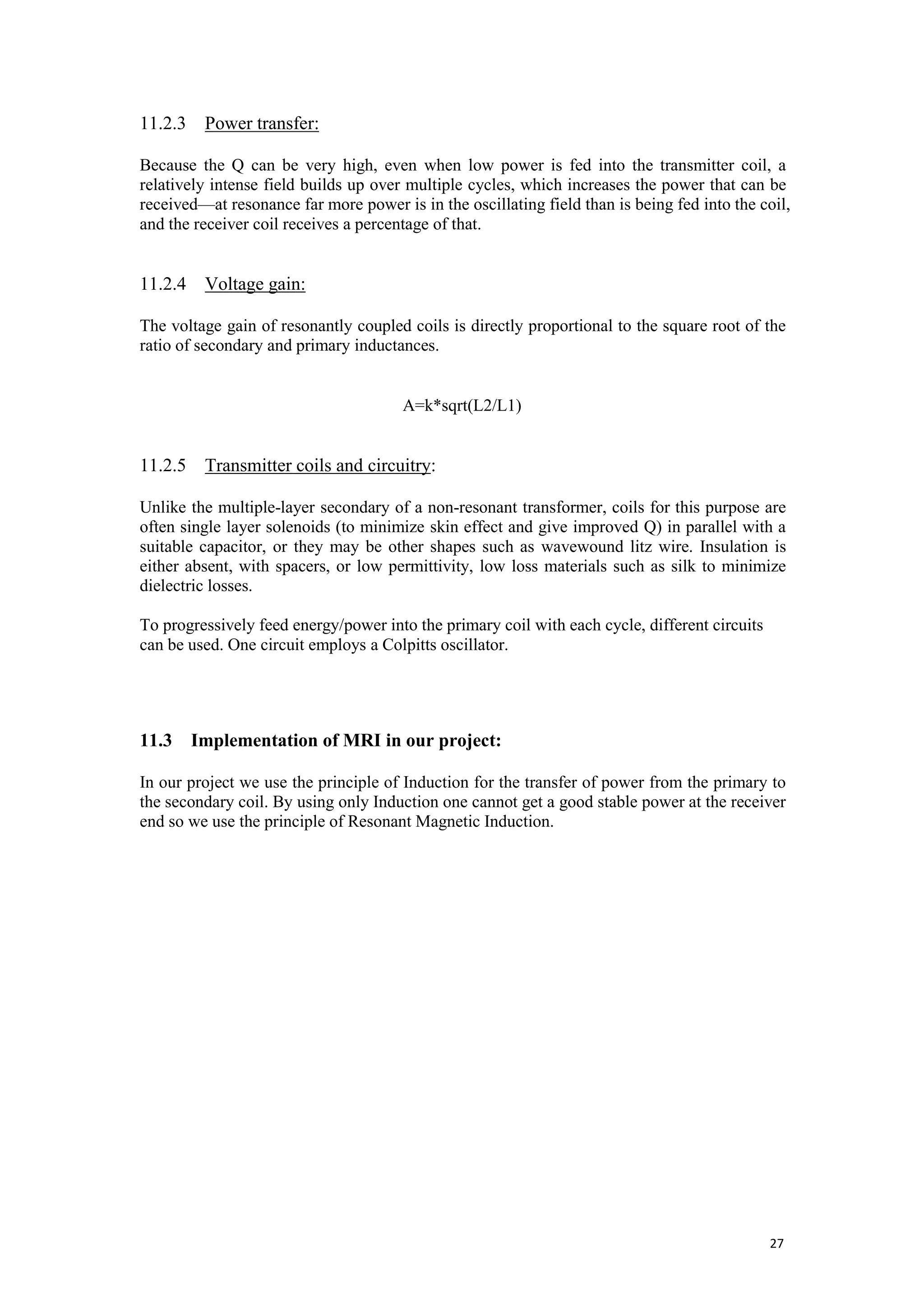 PROJECT REPORT ON WIRELESS POWER TRANSMISSION | PDF