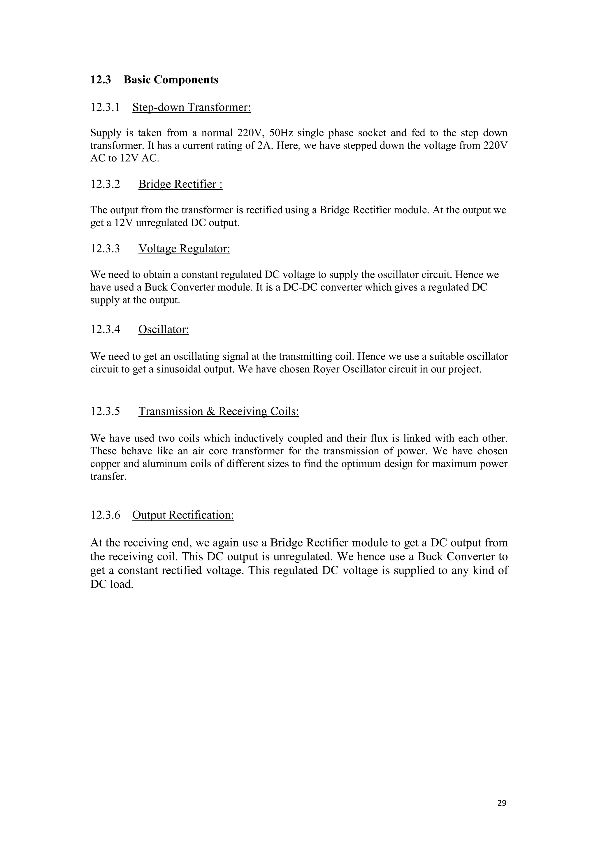 PROJECT REPORT ON WIRELESS POWER TRANSMISSION | PDF