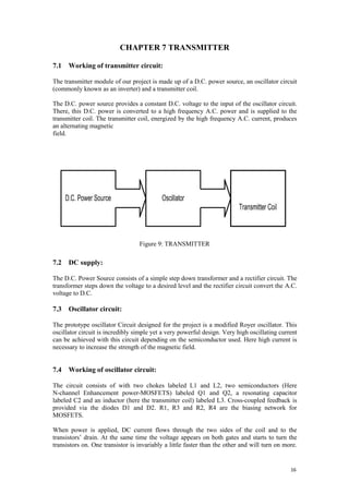 PROJECT REPORT ON WIRELESS POWER TRANSMISSION | PDF