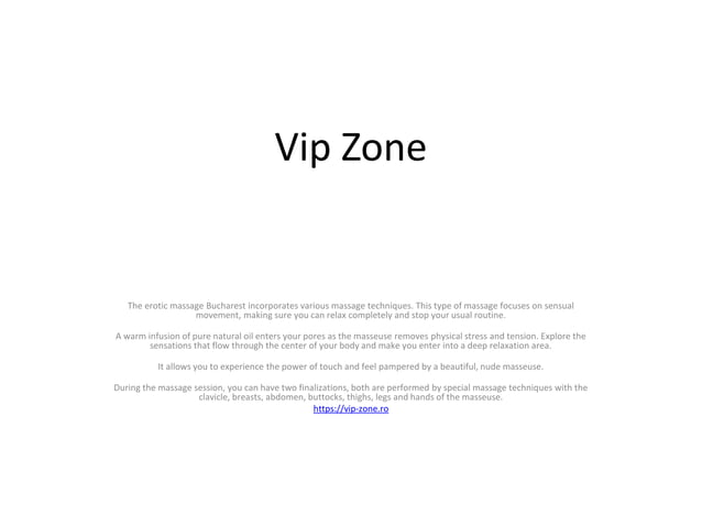Vip zone | PPTX