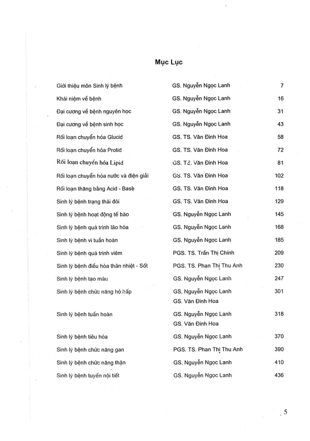 Sinh Ly Benh Hoc - DH Y HN.pdf cơ chế quan trọng | PDF