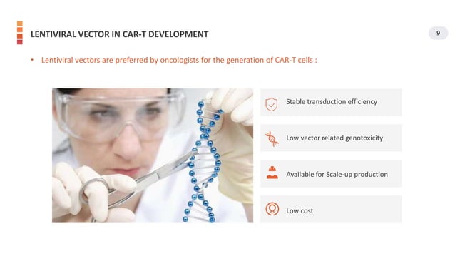 Viral Based Gene Delivery System for Car-t Cell Engineering | PPTX | Genetics | Science