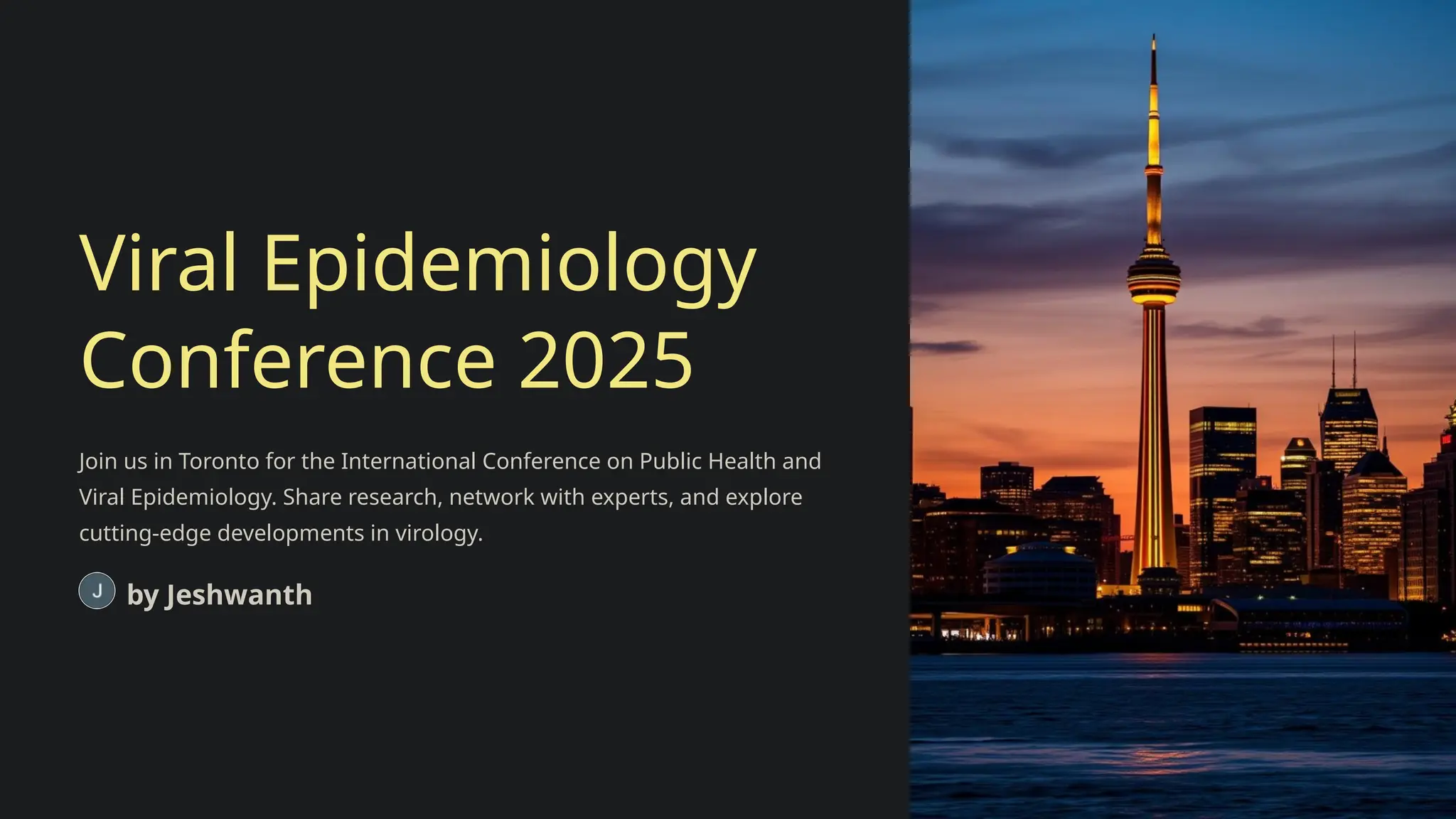Viral-Epidemiology-Conference-2025.pptxx | PPTX
