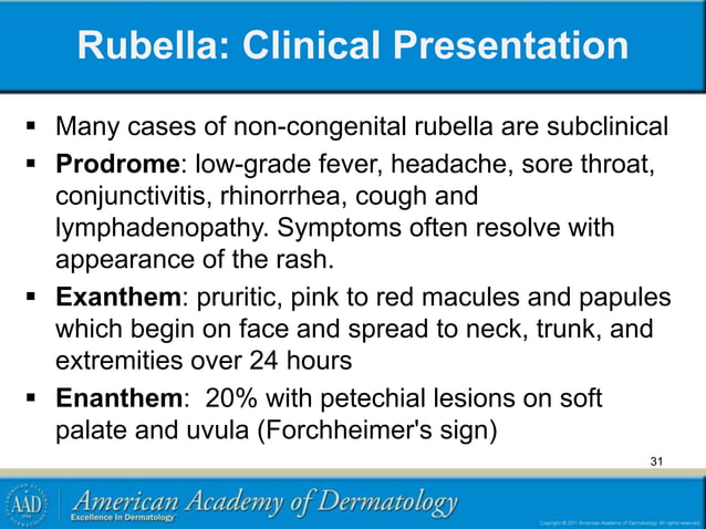 Viral exanthems-module | PPSX | Infectious Diseases | Diseases and ...