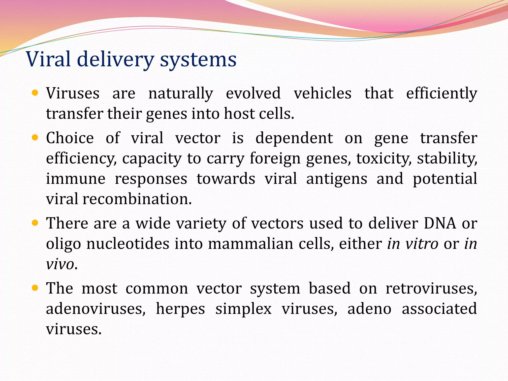 VIRAL AND NON VIRAL GENE TRANSFER | PDF