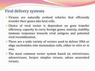 VIRAL AND NON VIRAL GENE TRANSFER | PDF