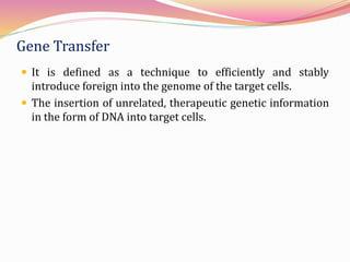 VIRAL AND NON VIRAL GENE TRANSFER | PDF