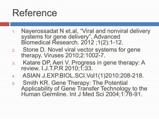 Viral and non viral gene transfer | PPTX