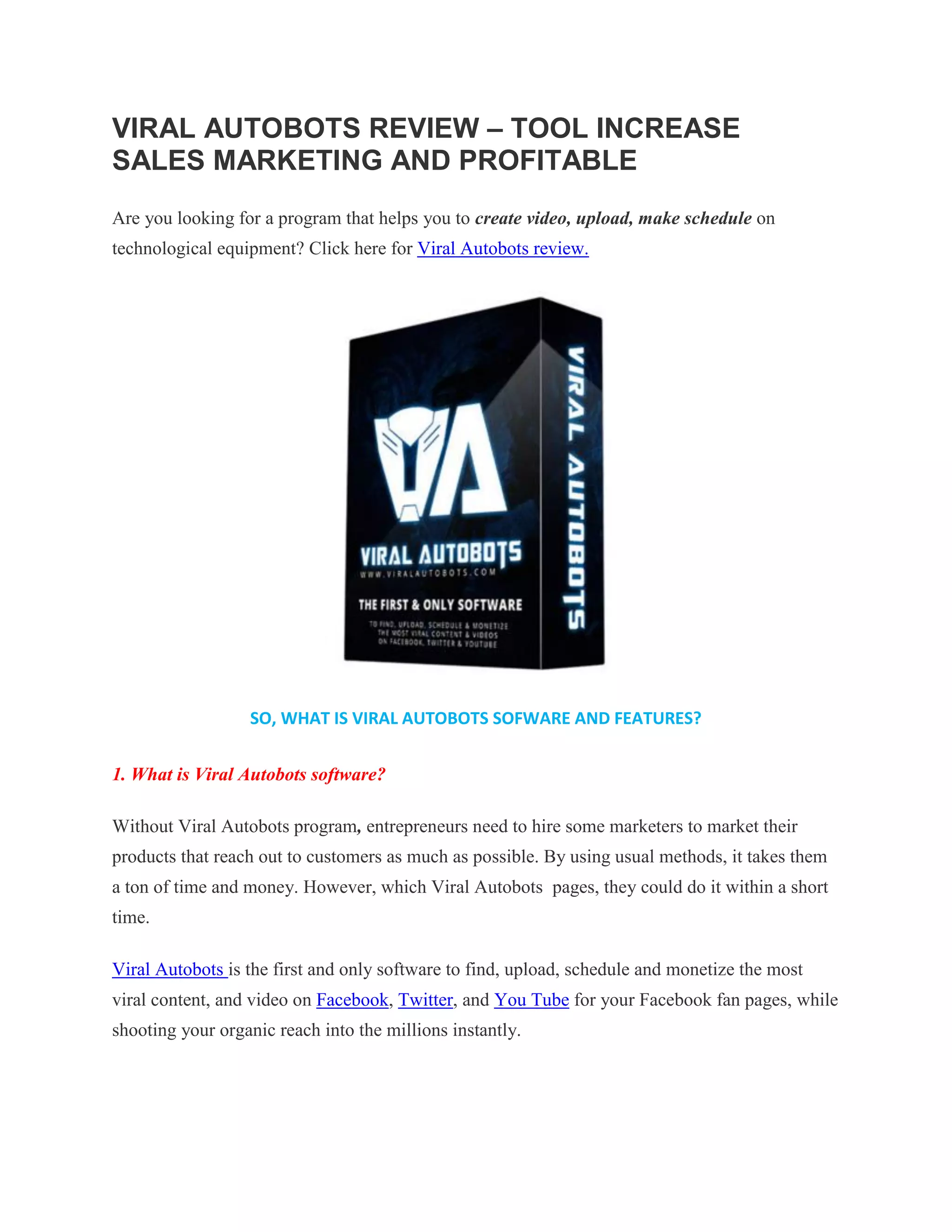 Viral Autobots Sofware | PDF