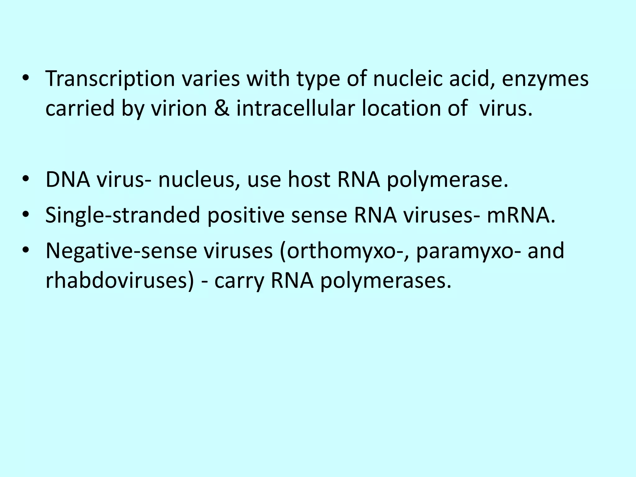 Viral classification and Types of Replication in virus | PPTX