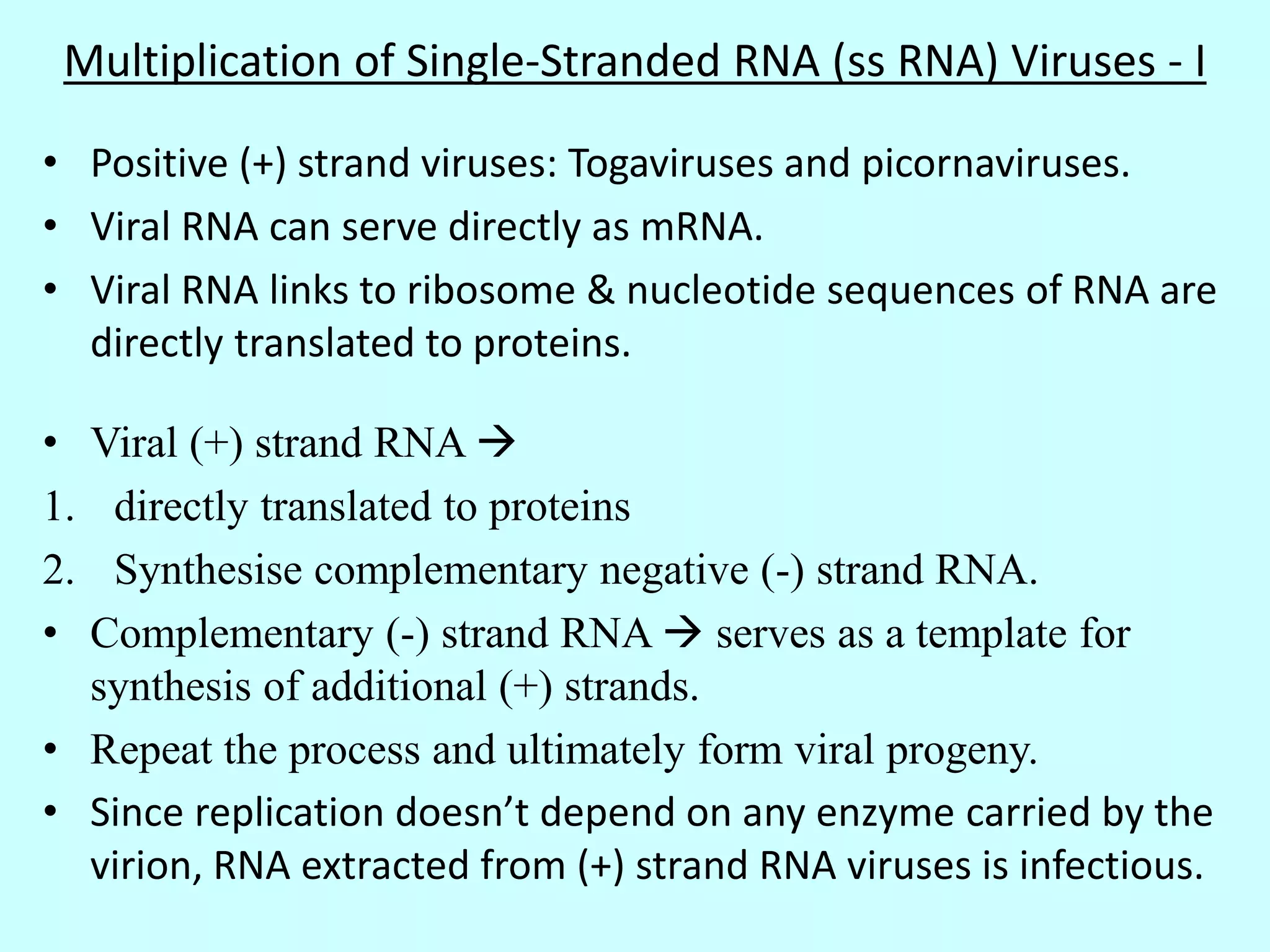 Viral classification and Types of Replication in virus | PPTX