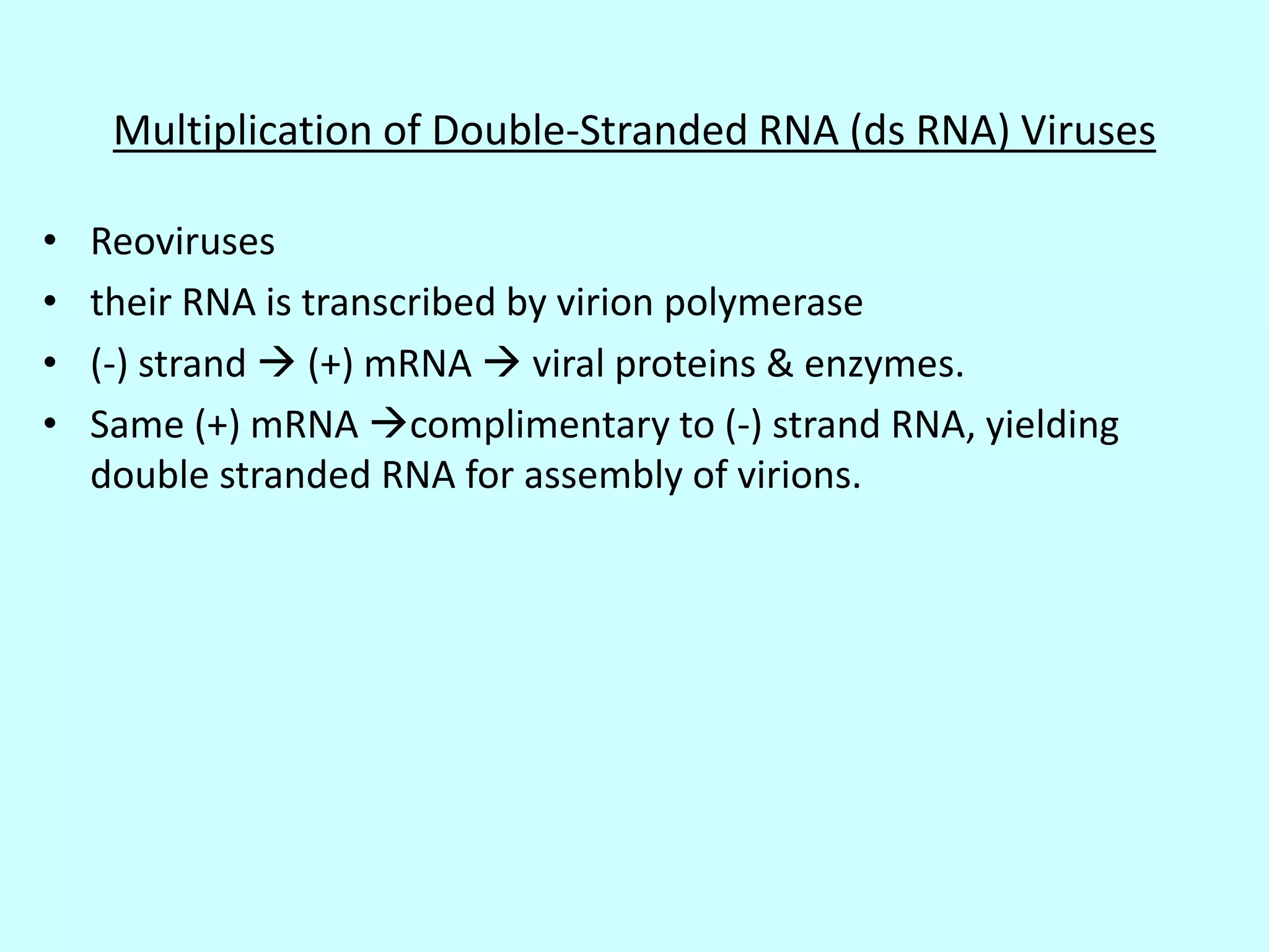 Viral classification and Types of Replication in virus | PPTX
