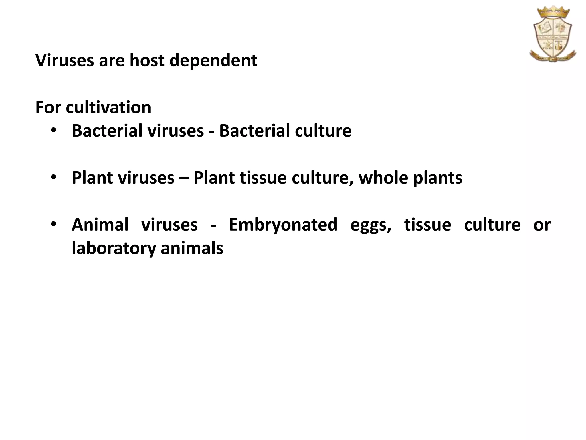 Viral cultivation techniques | PPTX