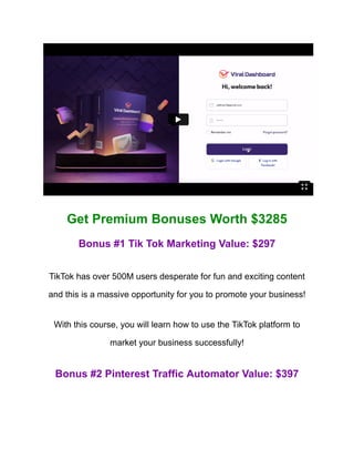 ViralDashboard AI.pdf | Social Networking | Internet