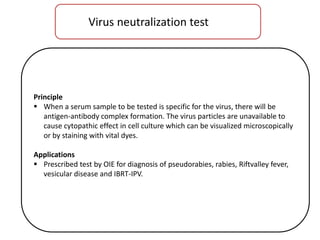 Viral diagnostics for animal diseases | PPTX