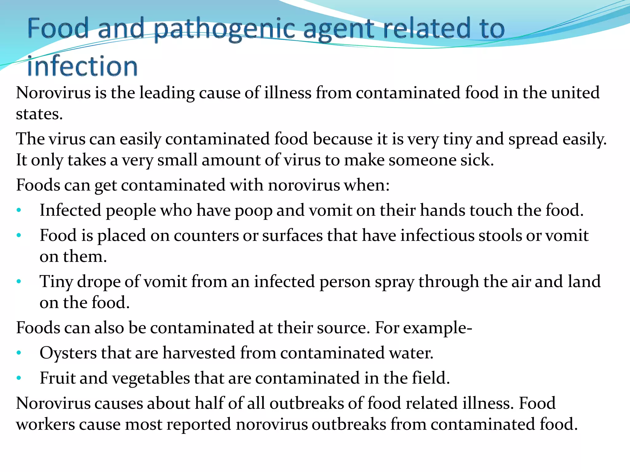 Viral food borne outbreak | PPTX