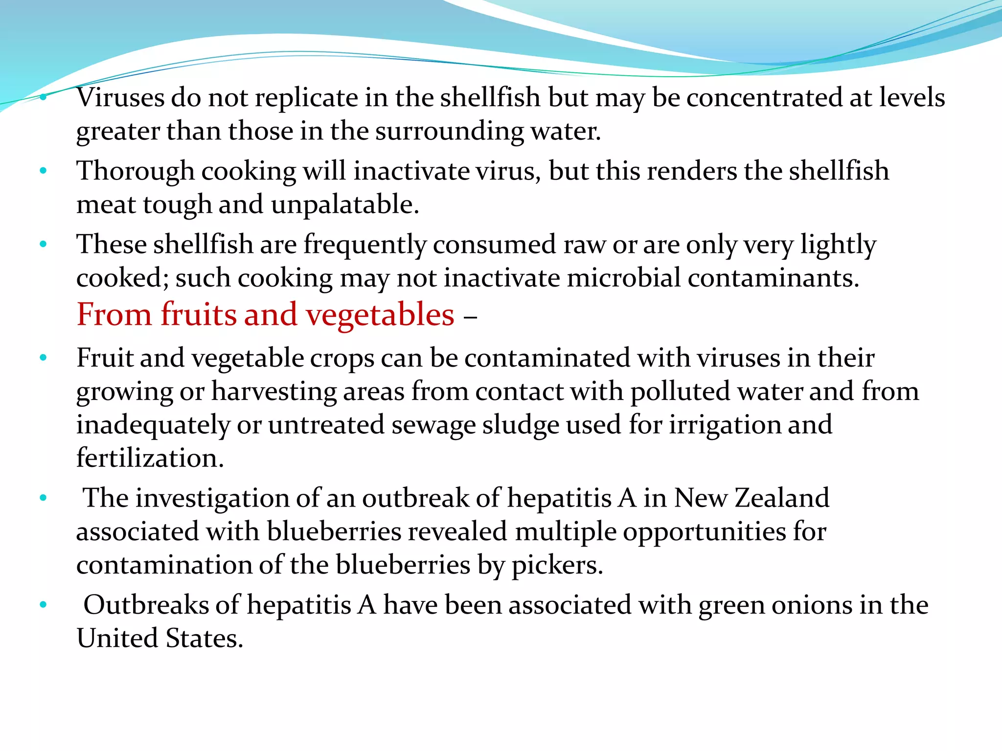 Viral food borne outbreak | PPTX