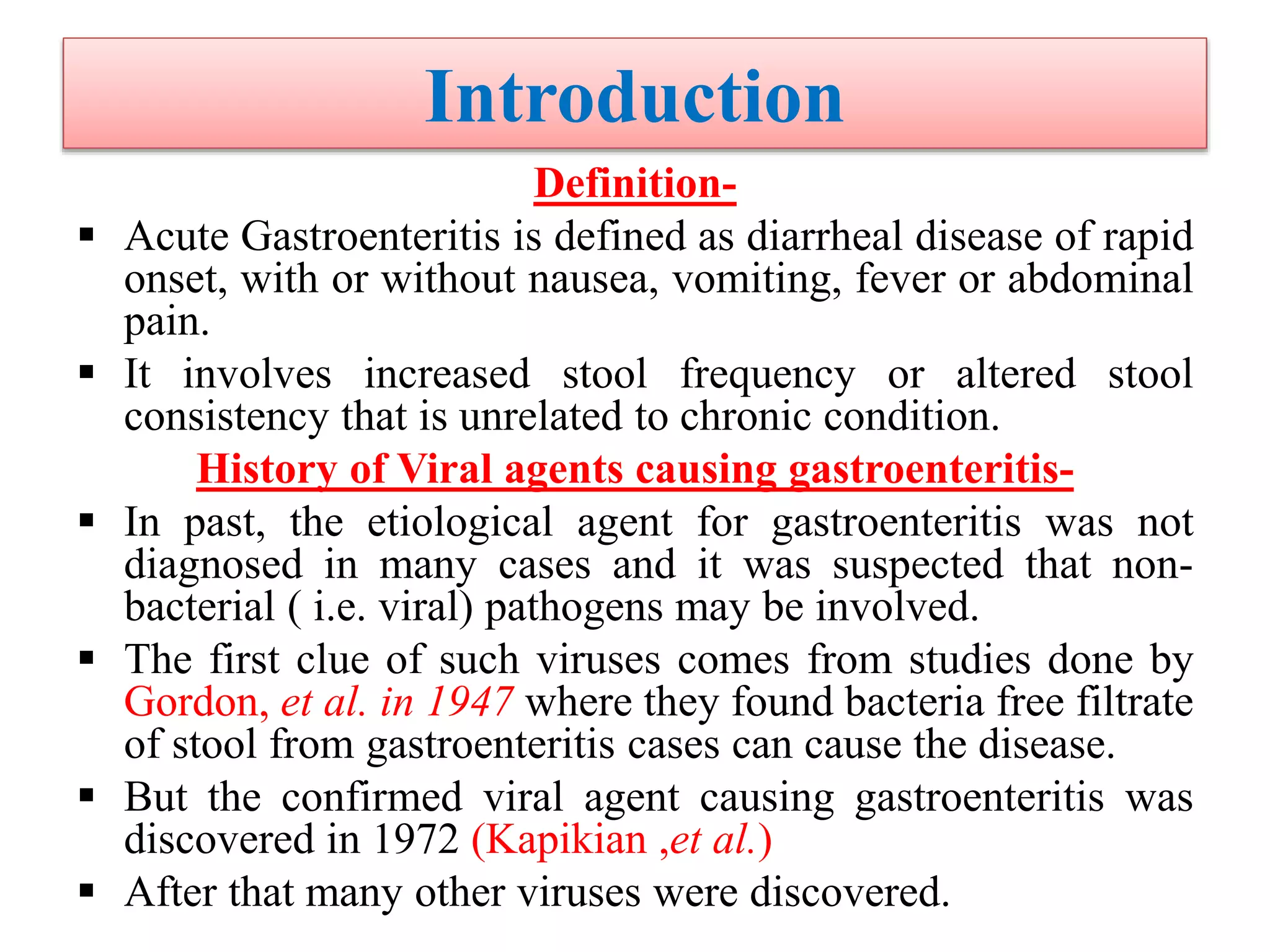Viral gastroenteritis | PPTX