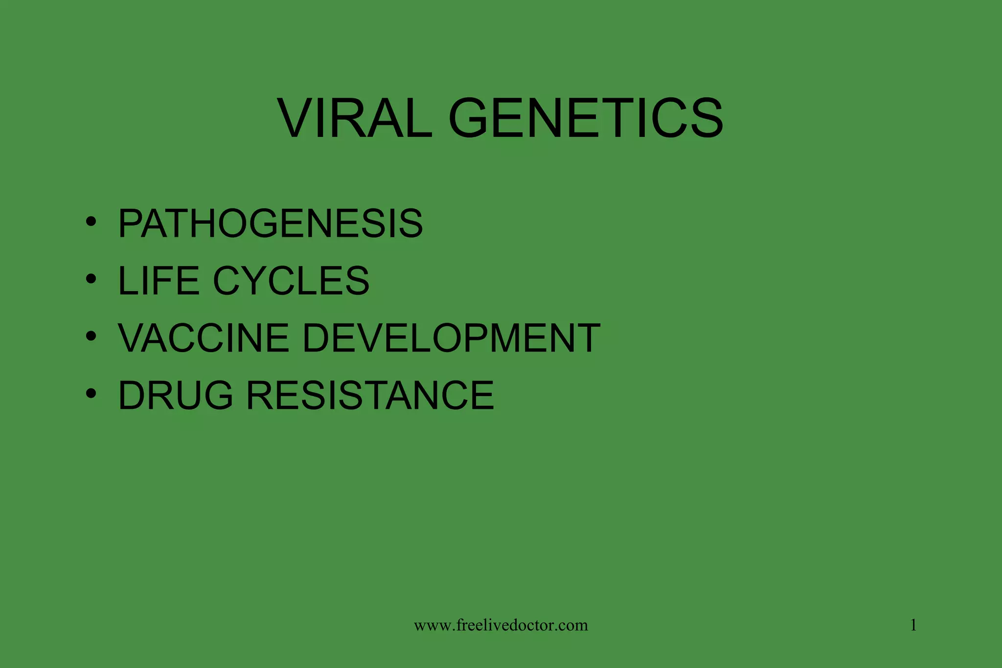 Viral Genetics | PPT