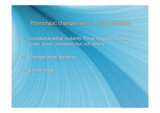 Viral molecular genetics | PDF