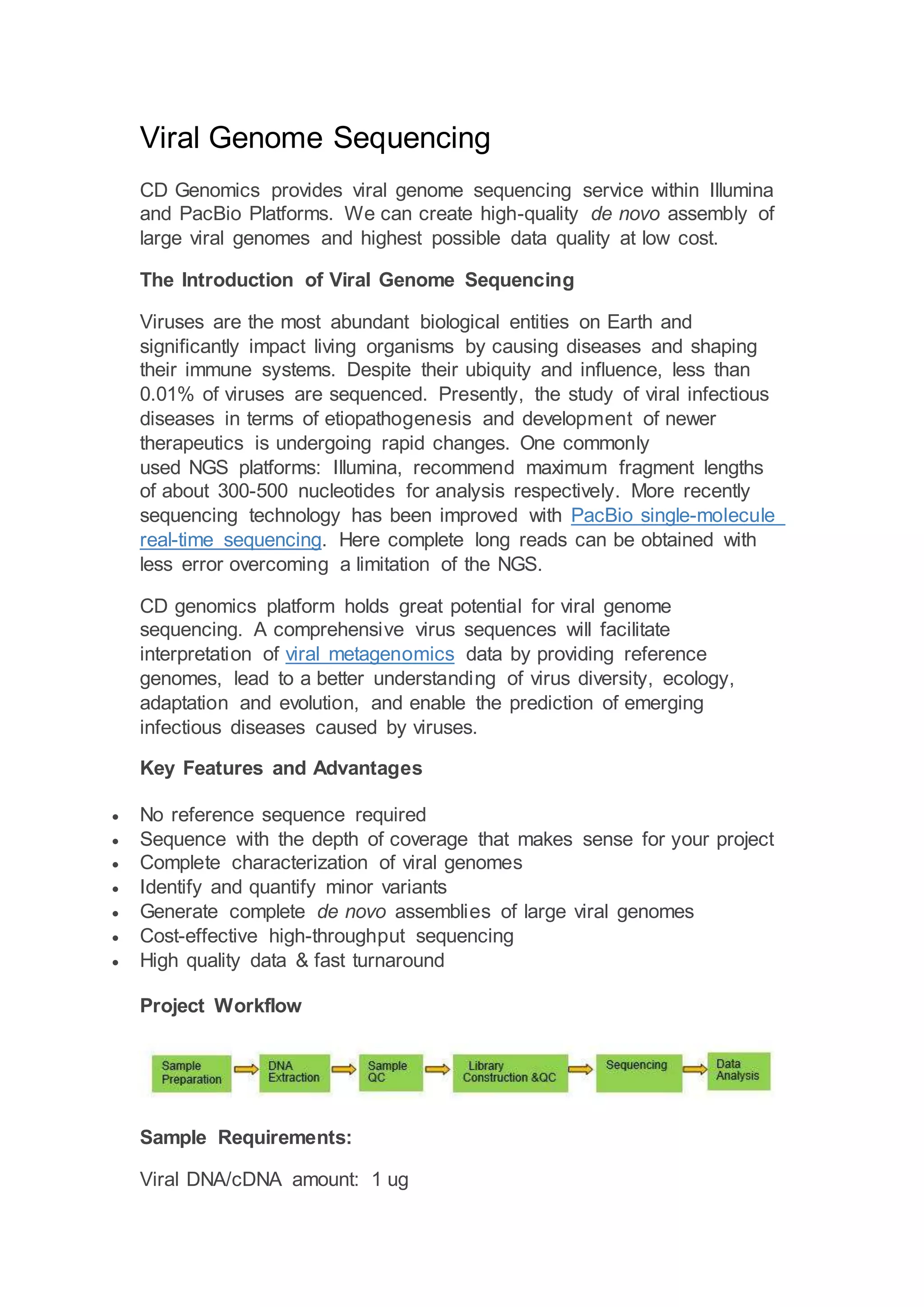 Viral genome sequencing | DOCX