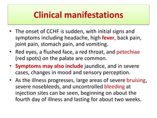 Crimean-Congo hemorrhagic fever (CCHF) Approach | PPTX