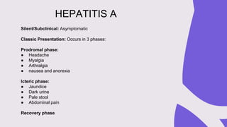 Viral Hepatitis ( Presentation ) Hepatology ( Medicine ) | PPTX